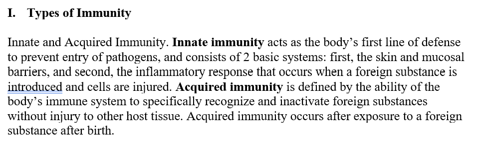 Immune System - Part 1 Flashcards | Memorang