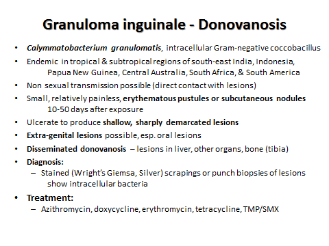 Lymphogranuloma Venereum Granuloma Inguinale Vs